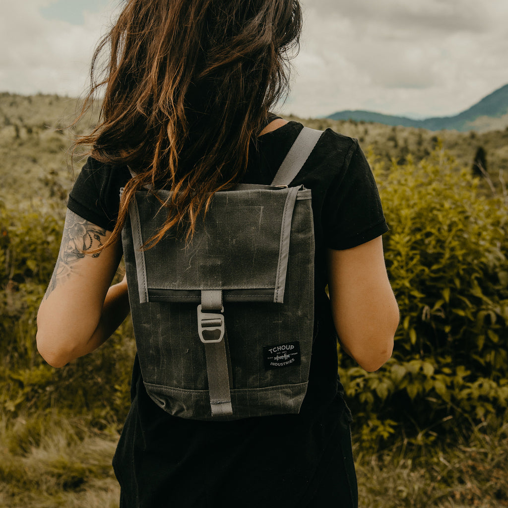 Convertible Mini Flap Pack Charcoal – Tchoup Industries