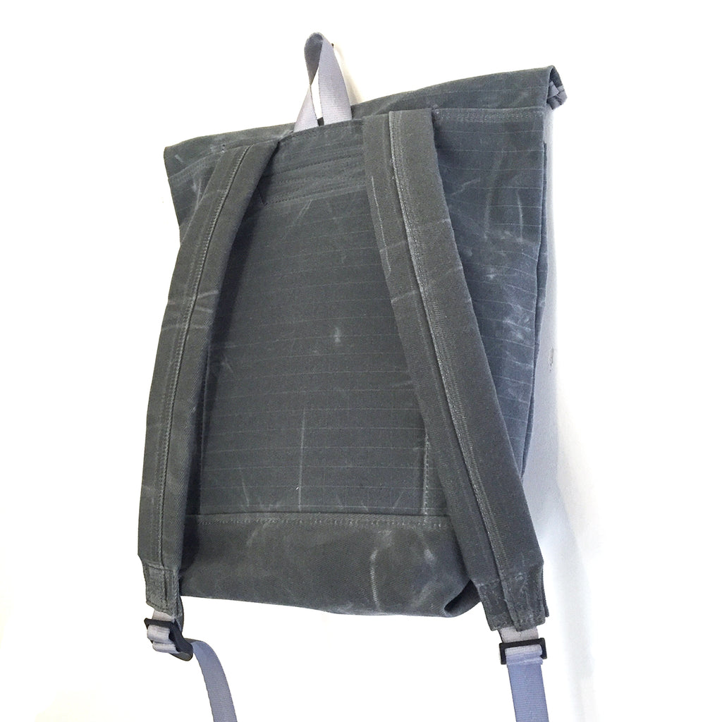 Flap Pack Charcoal Waxed Canvas – Tchoup Industries